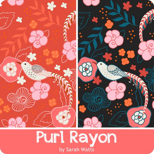 Purl RAYON in Red by Sarah Watts for Ruby Star Society – studiofabricshop
