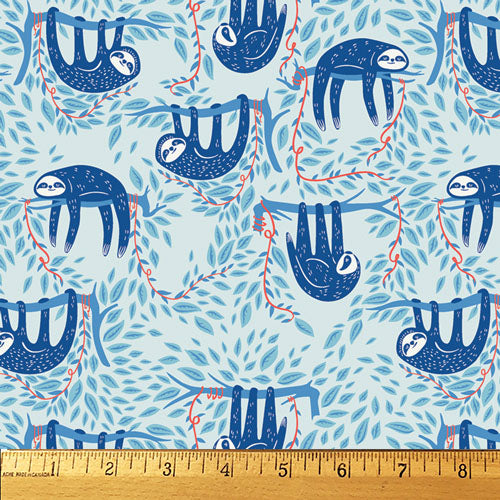 Swaying Sloths in Sky by Art Gallery Fabrics – studiofabricshop