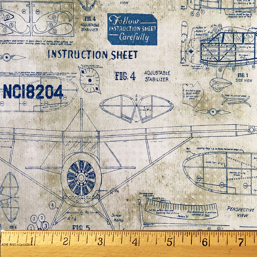 Model Airplane by Tim Holtz for Free Spirit – studiofabricshop